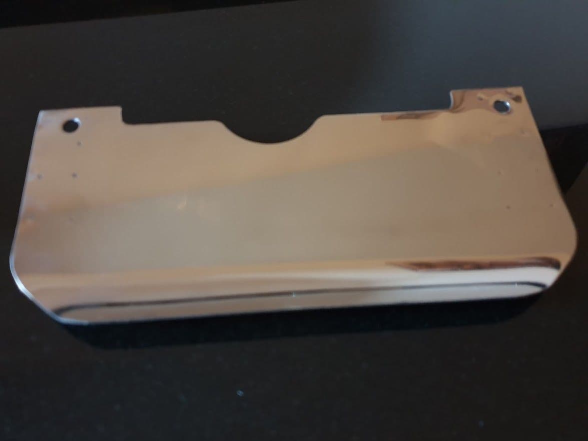 POLISHED STAINLESS STEEL SER 3 SPLASH PLATE