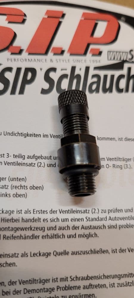 SIP TUBLESS RIM VALVES BLACK