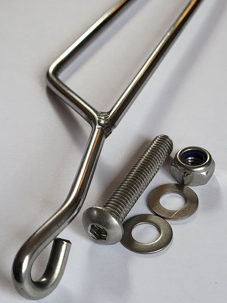 Stainless steel cable guide 4mm thick