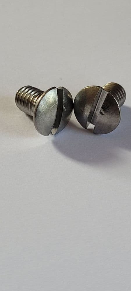 STAINLESS STEEL M6 COUNTERSUNK HANDLE BAR SWITH SCREWS PAIR