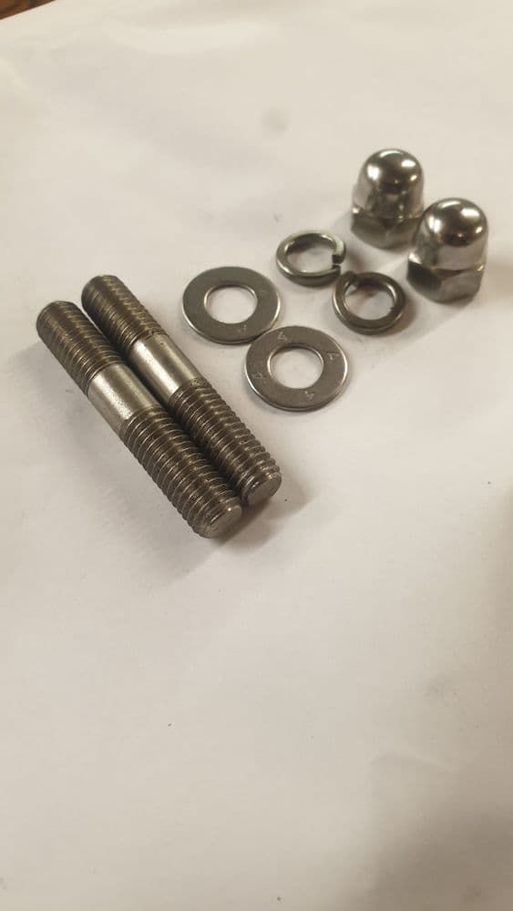 STAINLESS STEEL M8 CASING STUDS M8 DOME NUTS SPRING AND FLAT WASHERS