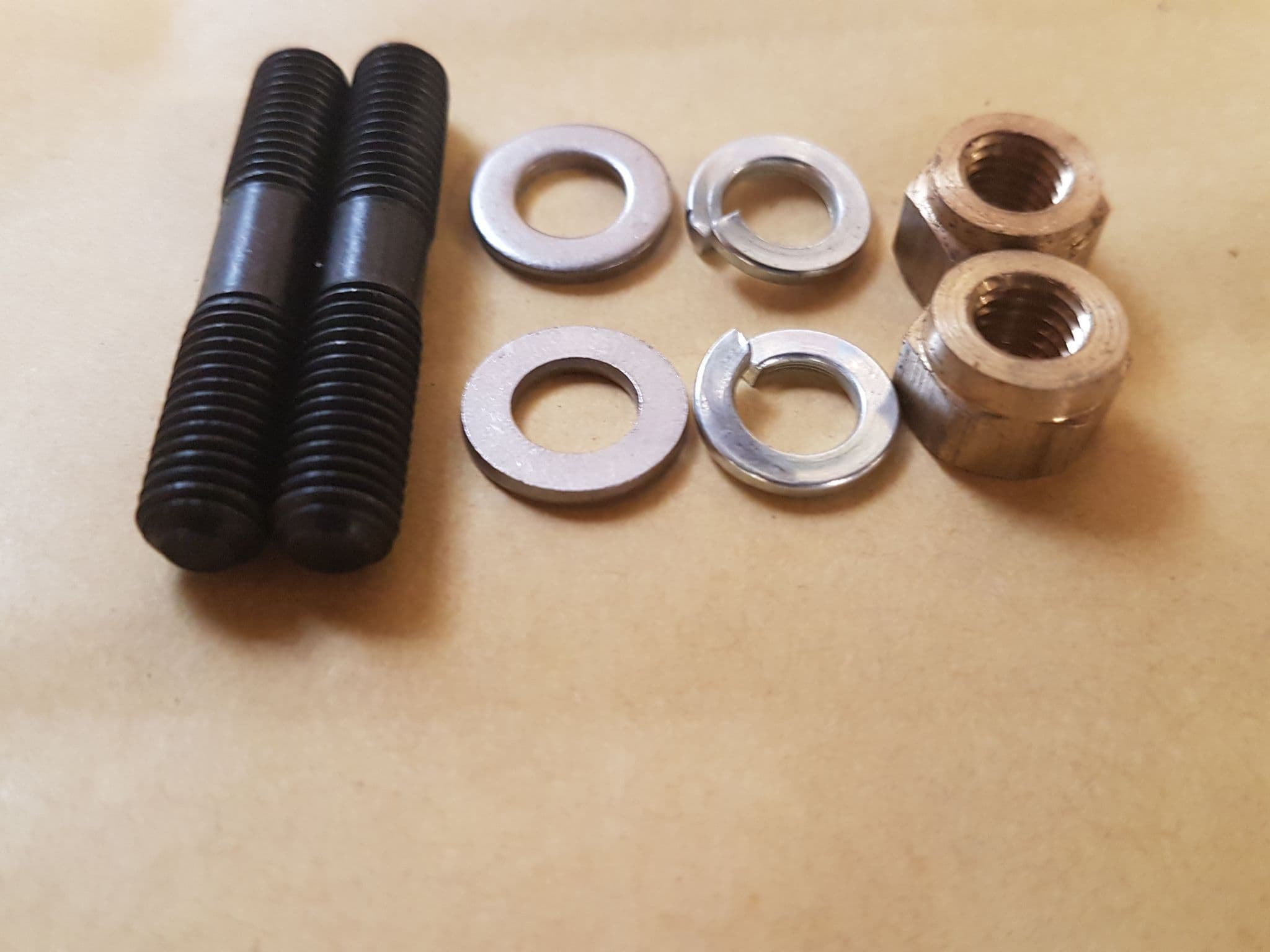 STANDARD 7MM EXHAUST STUDS NUTS AND WASHERS