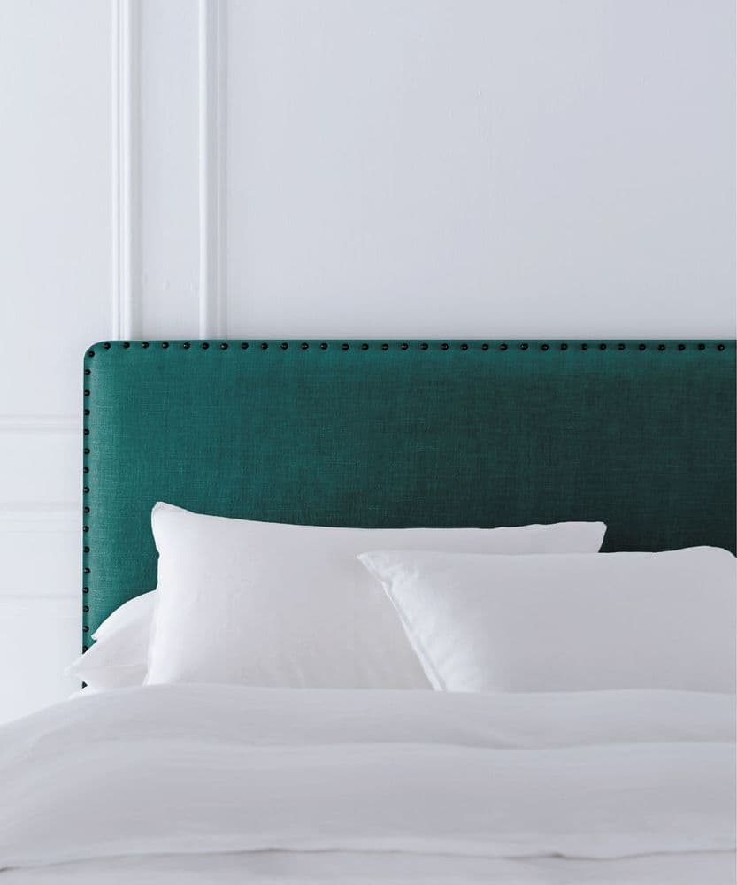 A&B Garconne hand-studded custom-upholstered headboards - 54 colours
