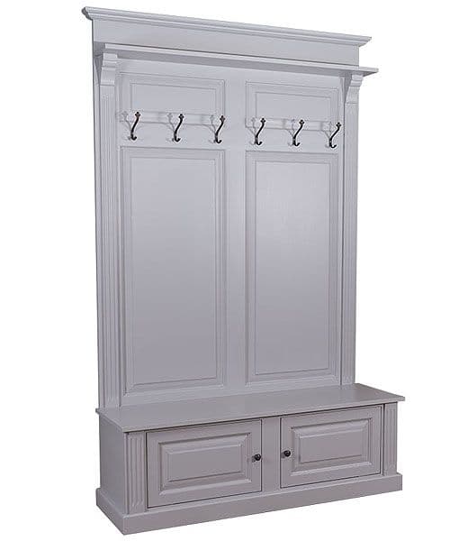Custom-painted French Empire panelled hall stand
