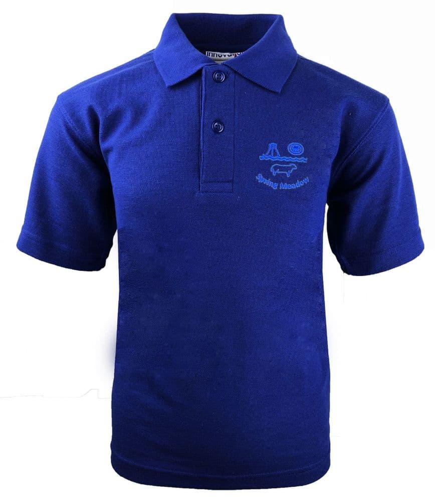 Spring Meadow Primary School Royal Blue Polo Shirt