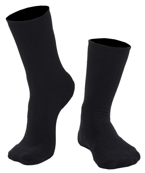 Unisex 3 Pack Black School Socks
