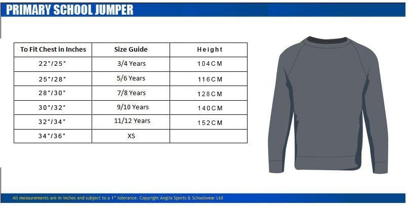 Tendring Primary School PE Sweatshirt