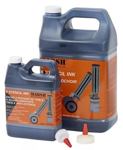 Marsh K Stencil Ink - US Gallon - Black