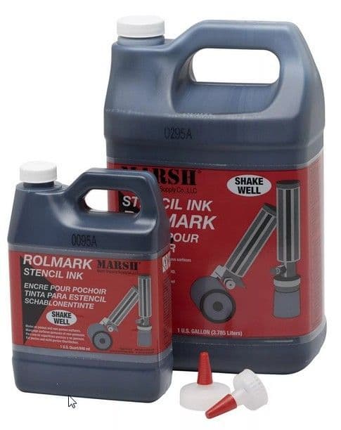 Marsh Rolmark Ink - US Gallon - Red