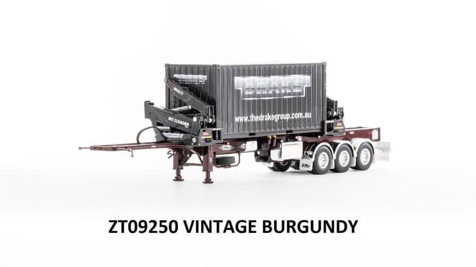 Drake Boxloader Trailer Vintage Burgundy