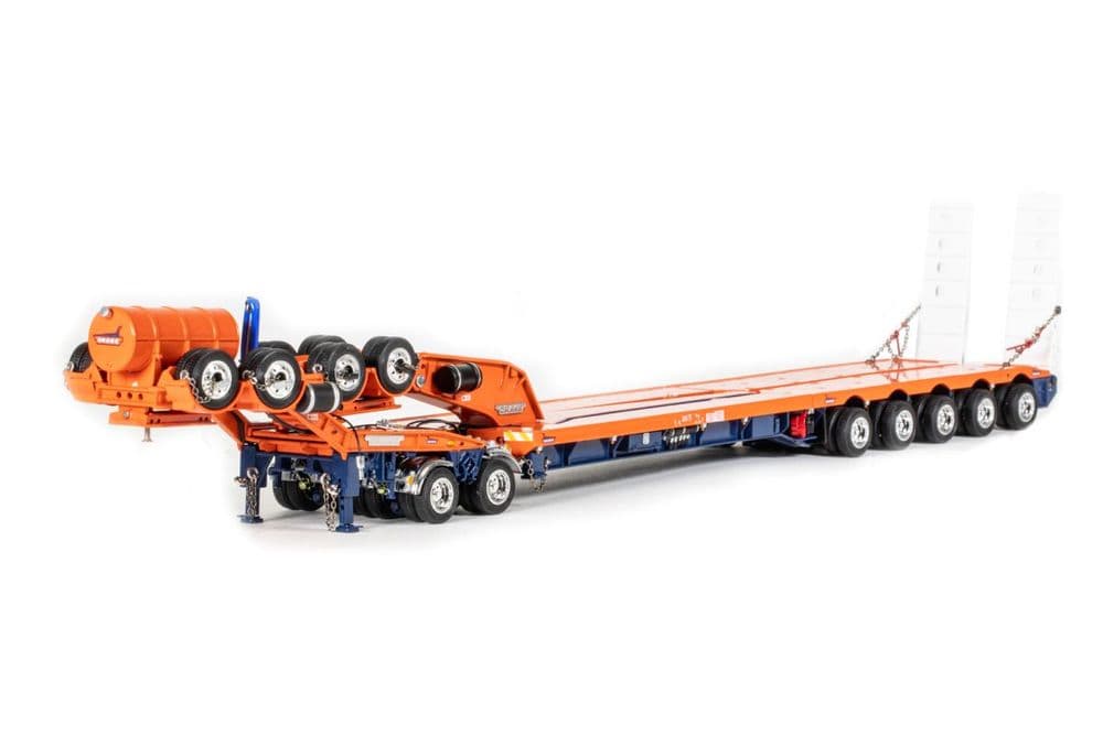 Drake Lowloader 2 x 8 Dolly 5 x 8 orange livery