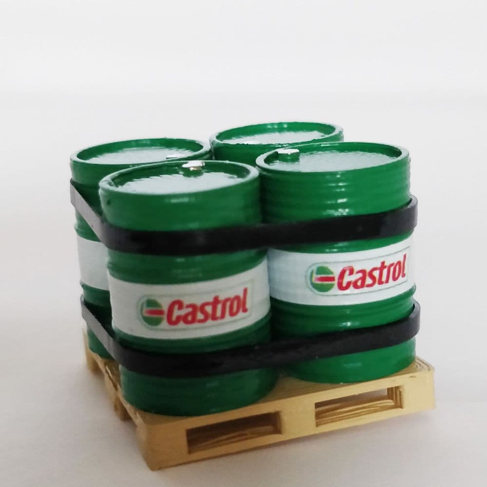 Iconic Replicas Oil drum set Pallet Castrol