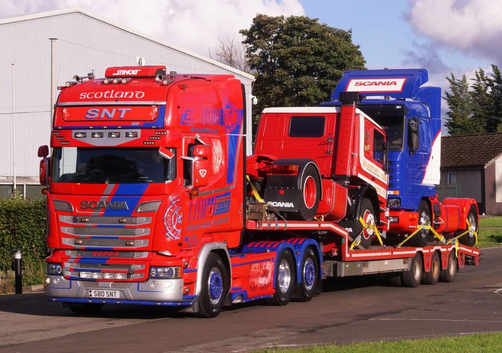 WSI/ADMT Scania R Stuart Nicol Transport Shotts Scotland Waiting list ...