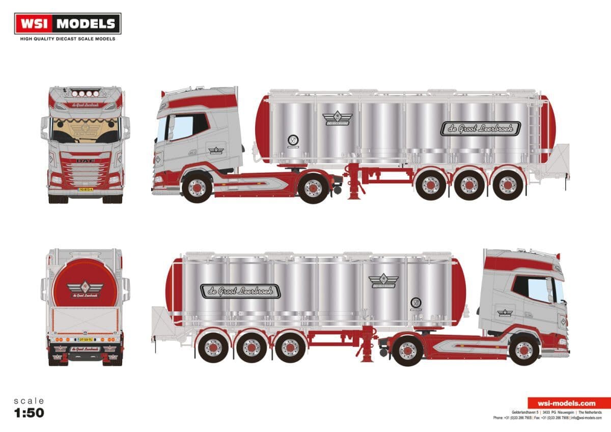 WSI Models Daf XG De Groot Leerbroek Pre order 1