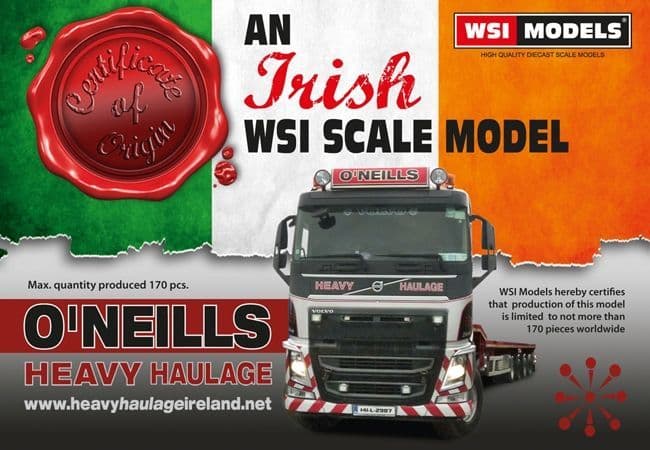 WSI Models Volvo FH4 O Neills Heavy Haulage
