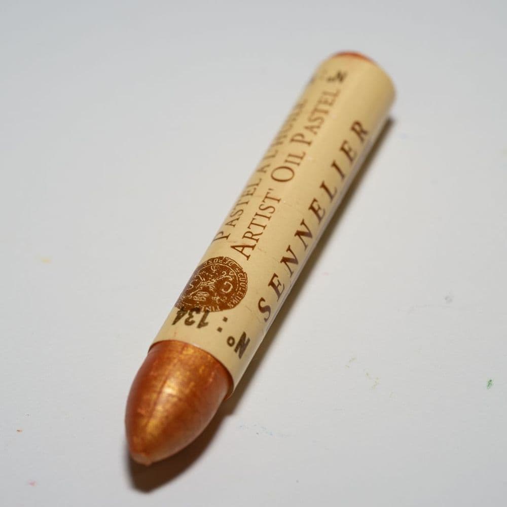 134 Sennelier Iridescent Red Gold Oil Pastel