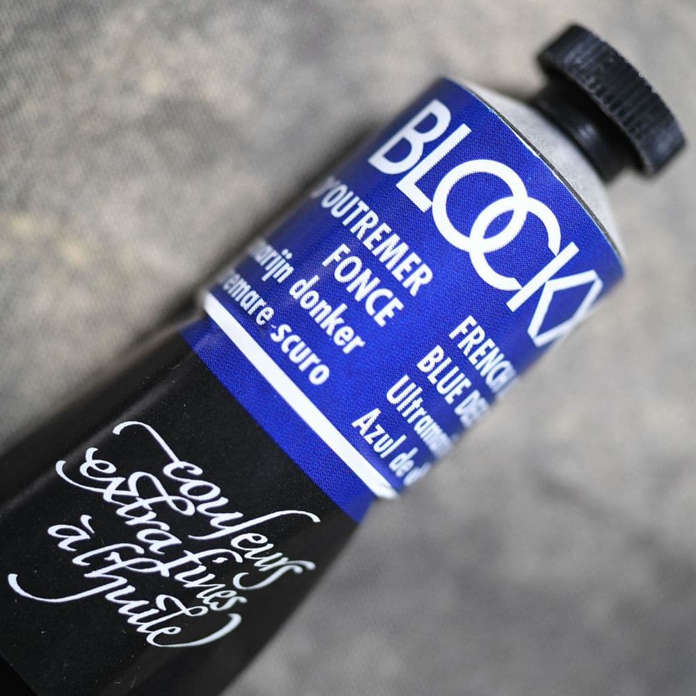 253 French Ultramarine Blue Deep Blockx Oil Colour 200ml tube 10 off ...