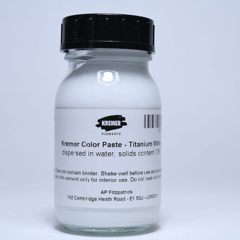 27000 Kremer Titanium White Colour Paste 100g jar
