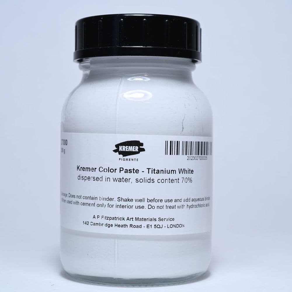 27000 Kremer Titanium White Colour Paste 250g jar