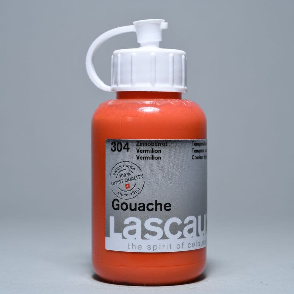 304 Vermilion Lascaux Gouache 85ml bottle