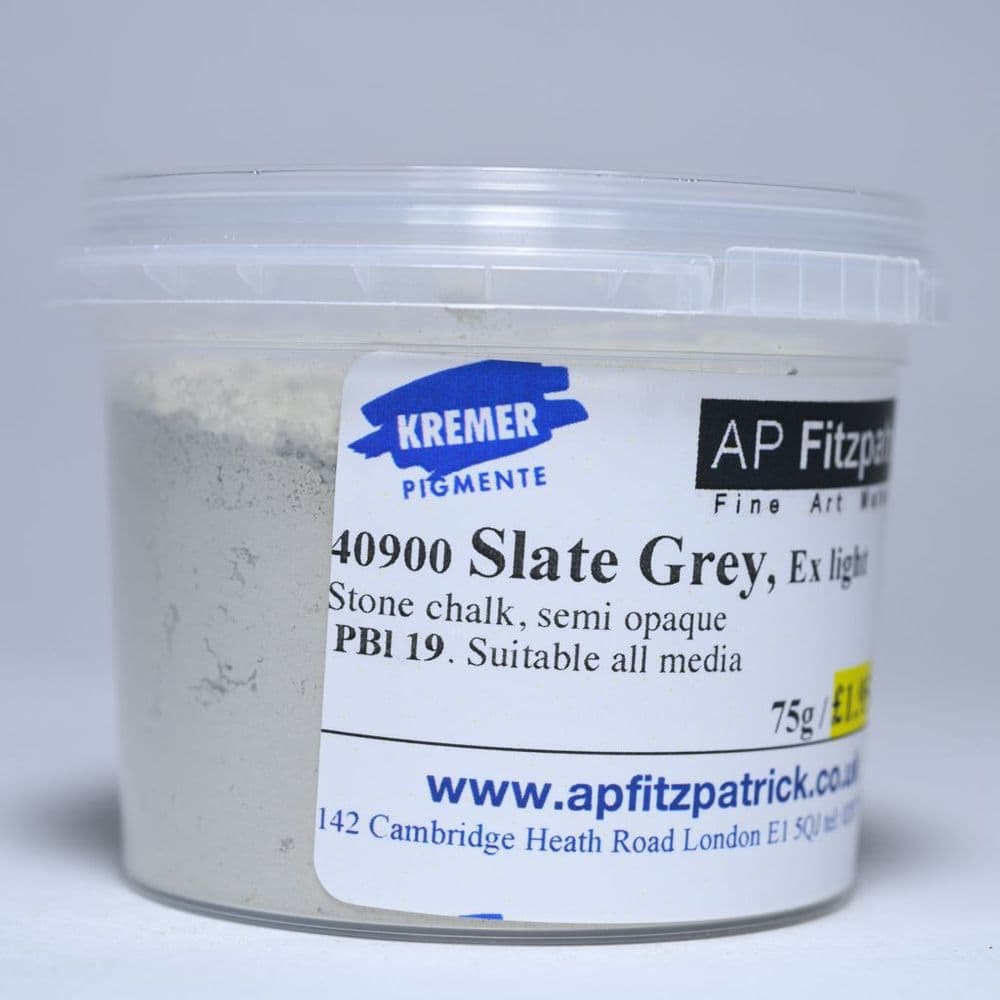 40900 Slate Grey Light Kremer Pigment 75g plastic container
