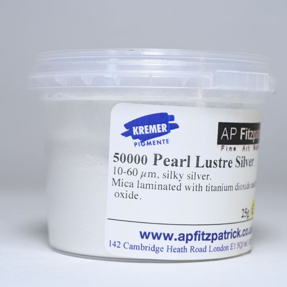 50000 Pearl Lustre Silver Metallic Silver Pearlescent Kremer Pigment ...