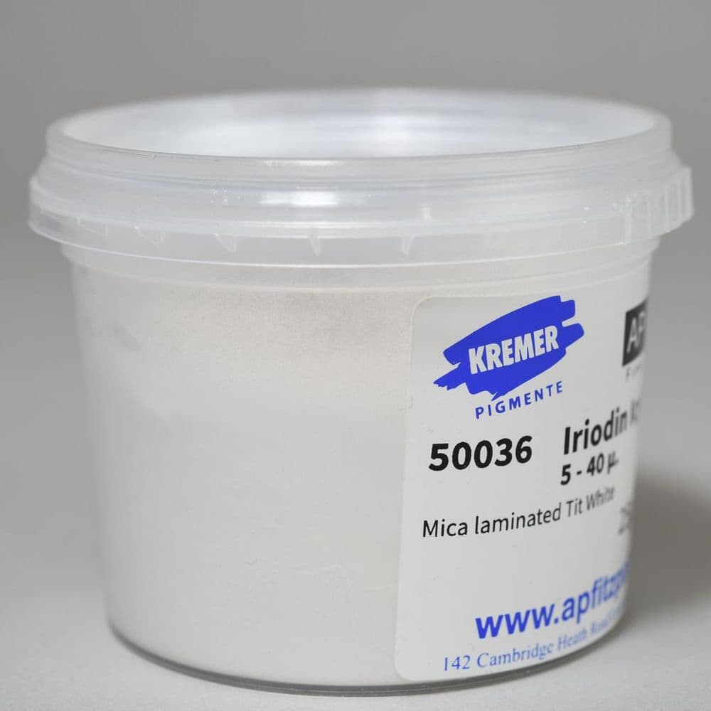 50036 Iriodin Icy White Kremer Pigment 25g jar