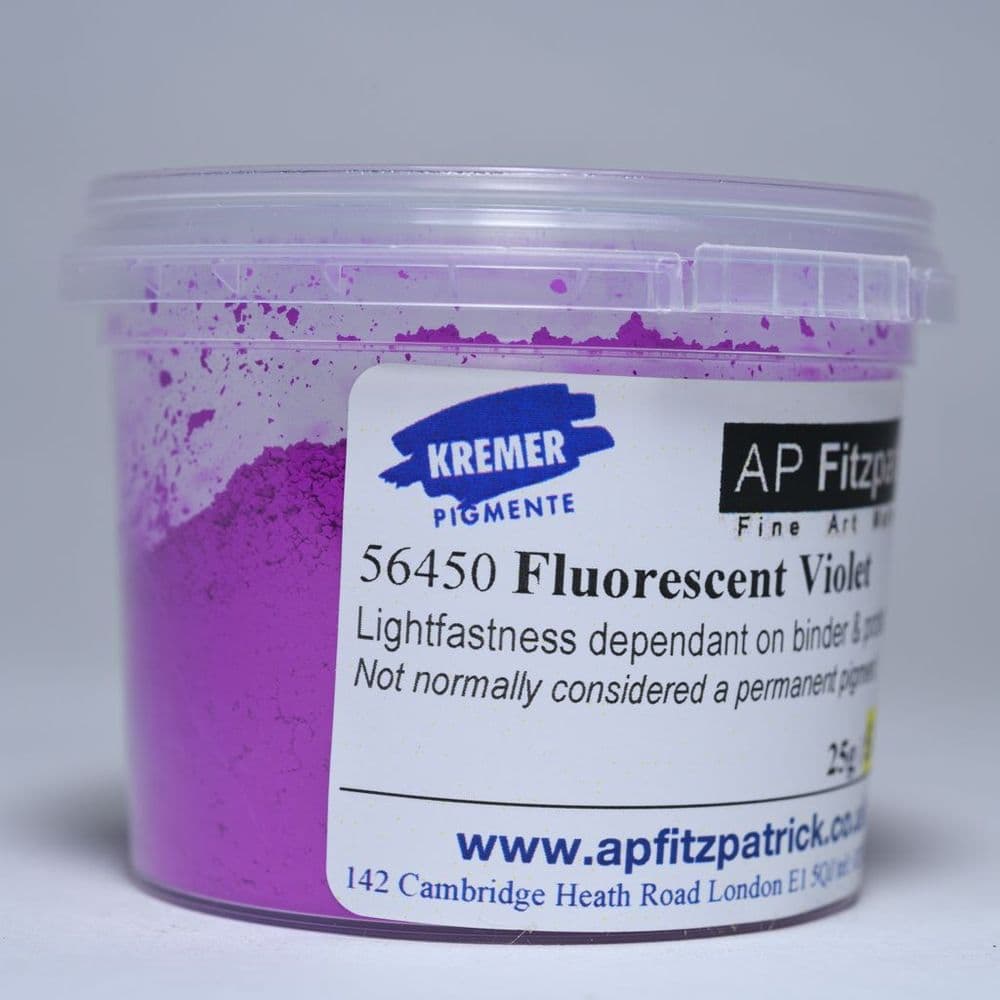56450 Fluorescent Violet Kremer Pigment 25g plastic container