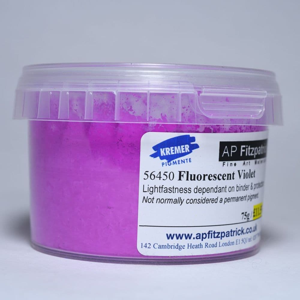 56450 Fluorescent Violet Kremer Pigment 75g plastic container