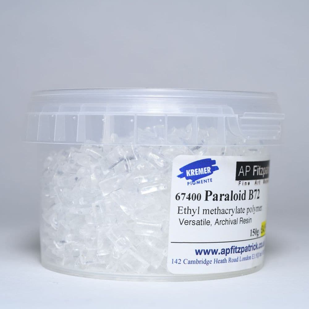 67400 Paraloid B72 Resin Kremer 150g plastic container