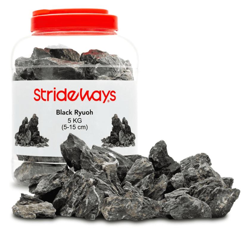 Dark Seiryu Stone Nano Pieces 5KG Dark Mini Landscape Rock