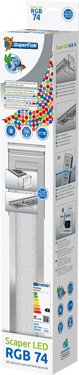 Superfish Scaper LED RGB 74 - 55-74cm Optimal Colours and Plant Growth