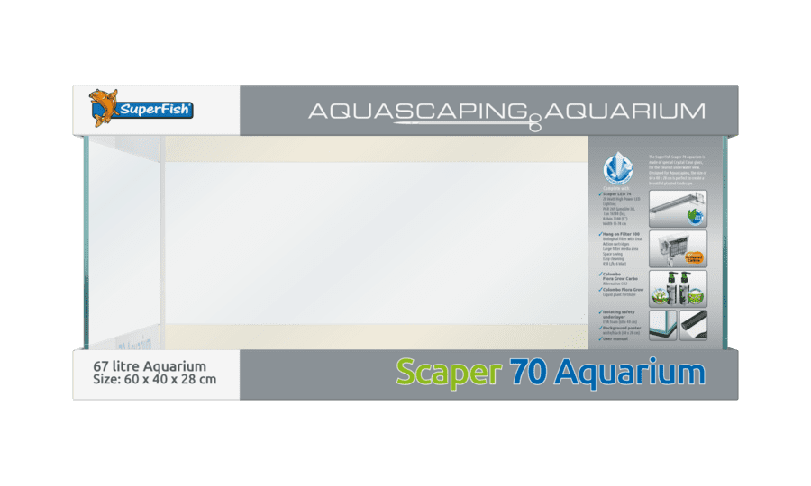 Superfish Scaper Tank 70 Litre Full Kit