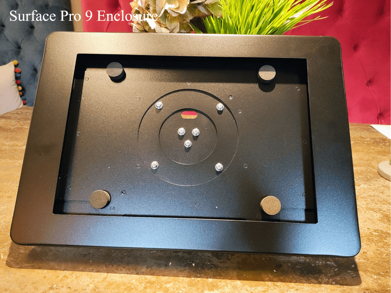 modloc modular steel tablet security enclosure kiosk with clamp mount