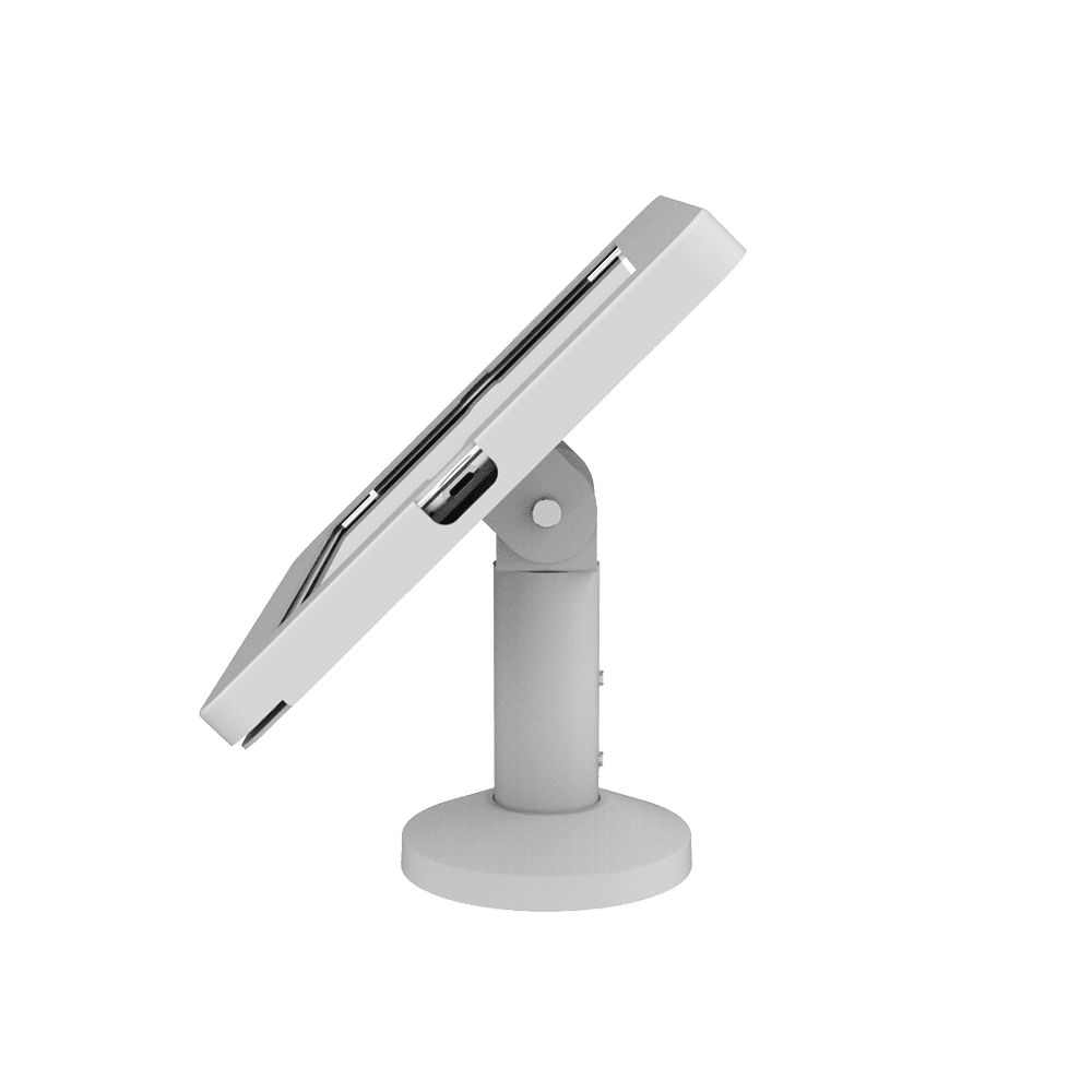 modloc modular steel tablet security enclosure kiosk with desk mount