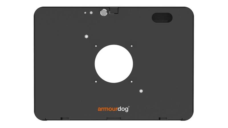 ModLoc modular steel tablet security enclosure kiosk with desk mount