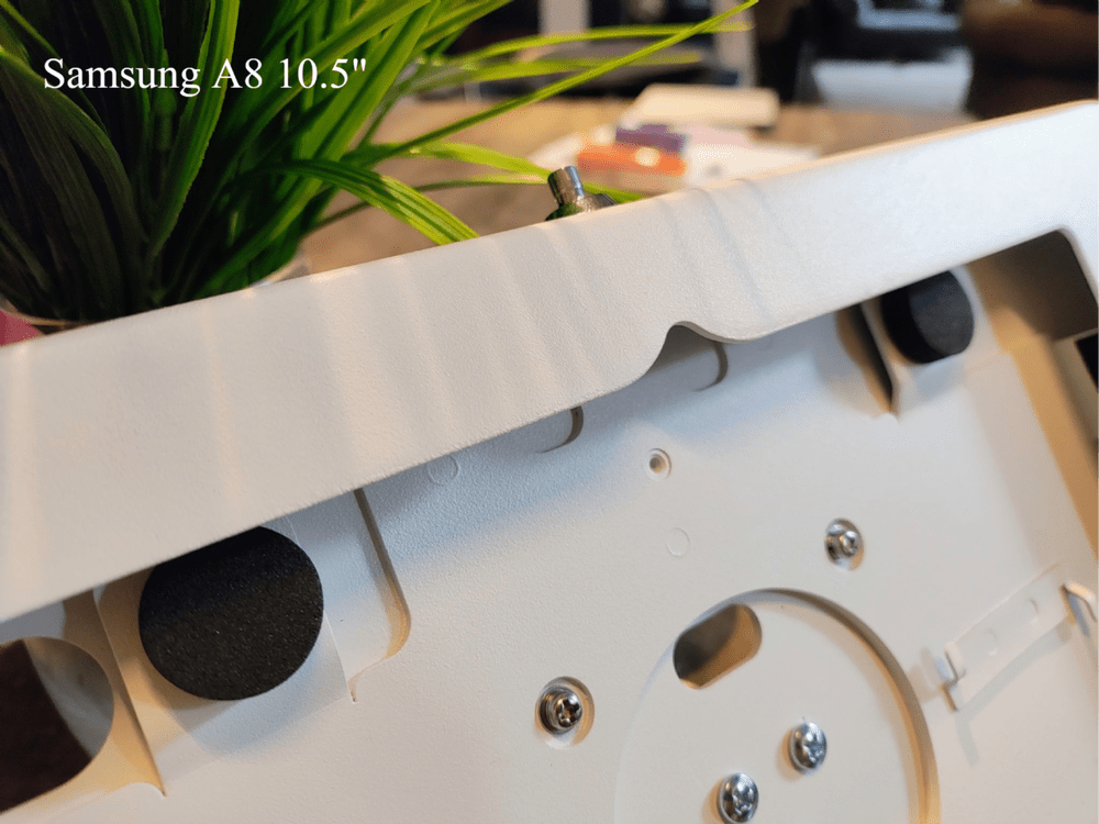 ModLoc modular steel tablet security enclosure kiosk with desk mount