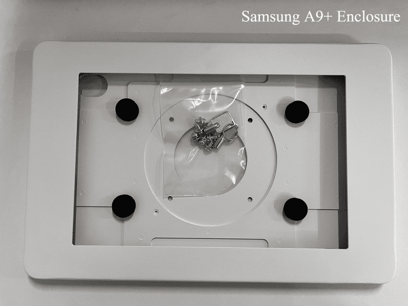 modloc modular steel tablet security enclosure kiosk with Ultraflex mount