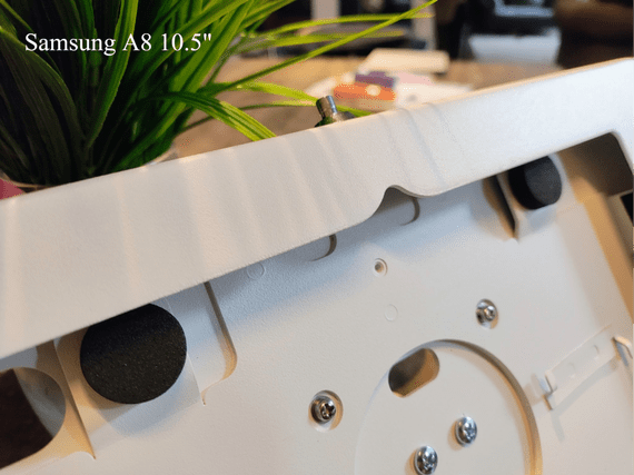 modloc modular steel tablet security enclosure kiosk with Ultraflex mount