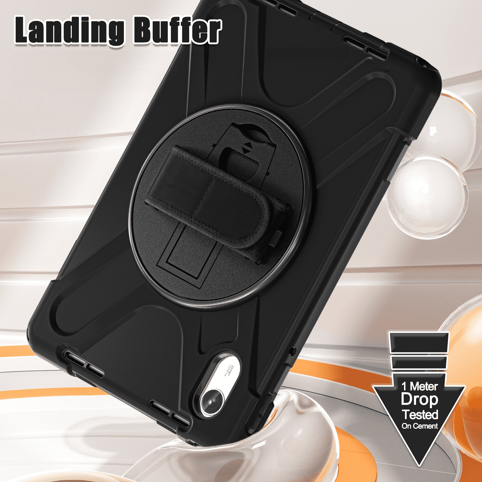 Rugged case for Samsung Tab A11 8 7 X133/135 with kick stand hand and ...