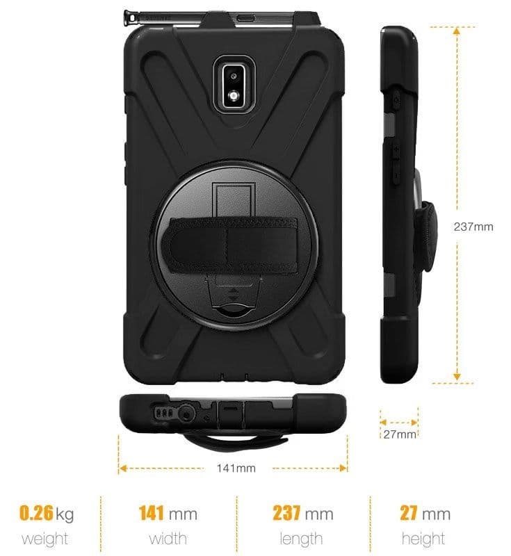 Rugged case for Samsung Tab Active2 8 0 T390 / T395 with kick stand ...