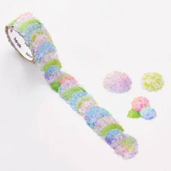 Bande - Masking Roll Washi Stickers - Hydrangea