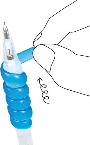 Kutsuwa - Punyu Spiral - Pencil Grip - Sweet Colours - Green Tea