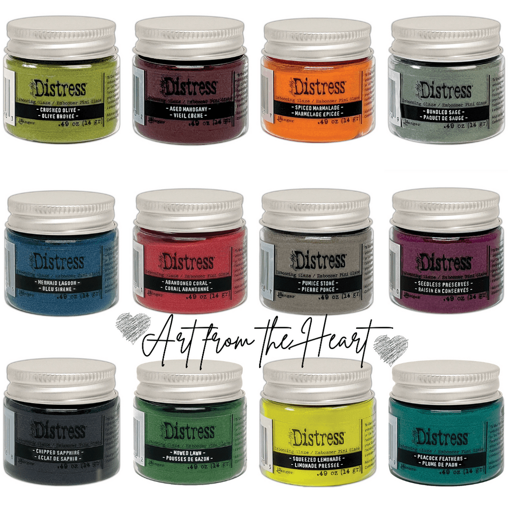 Tim Holtz - Distress Embossing Glaze - Bundle 12pcs