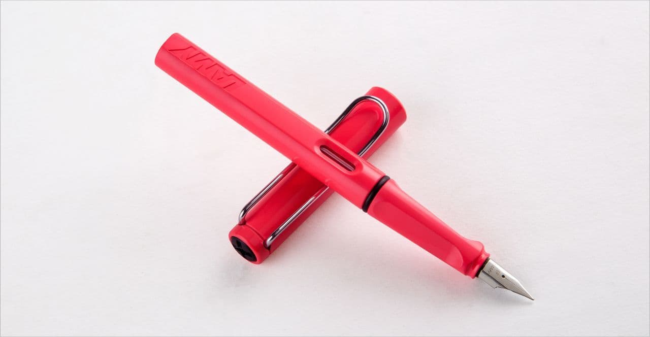 CC-Lamy Safari - Fountain Pen - Neon Coral 2014 special edition