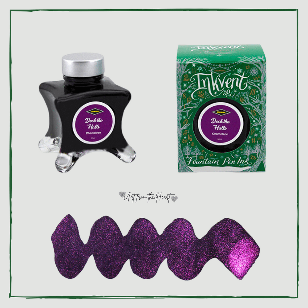 Diamine - InkVent Green Edition - 50ml ink - Deck the Halls Chameleon ...