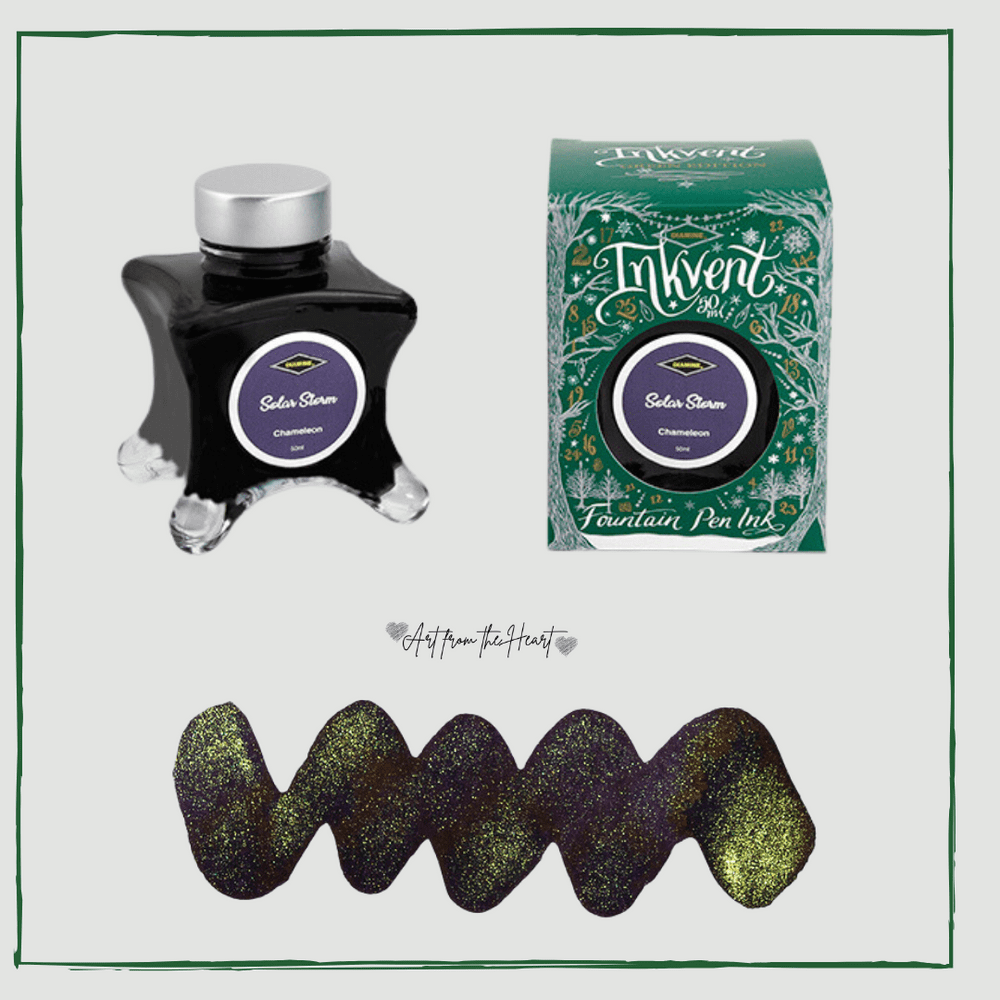 Diamine - InkVent Green Edition - 50ml ink - Solar Storm Chameleon Shimmer