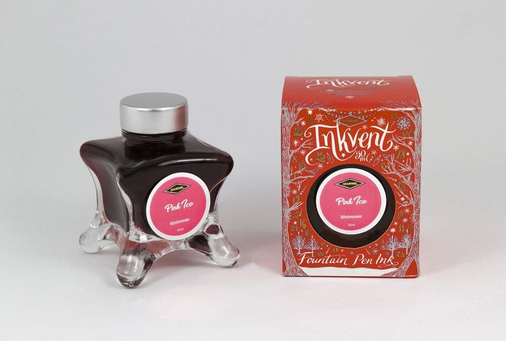 Diamine - Inkvent - Red Collection - Pink Ice Shimmer