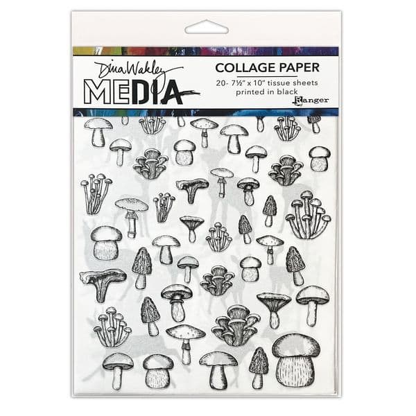 Dina Wakley Media - Collage Paper - The Forest