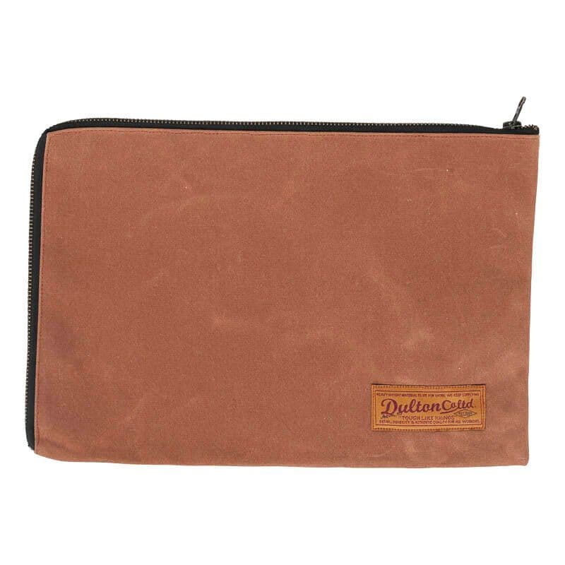 Dulton - Wax Canvas Pouch - Camel - LG